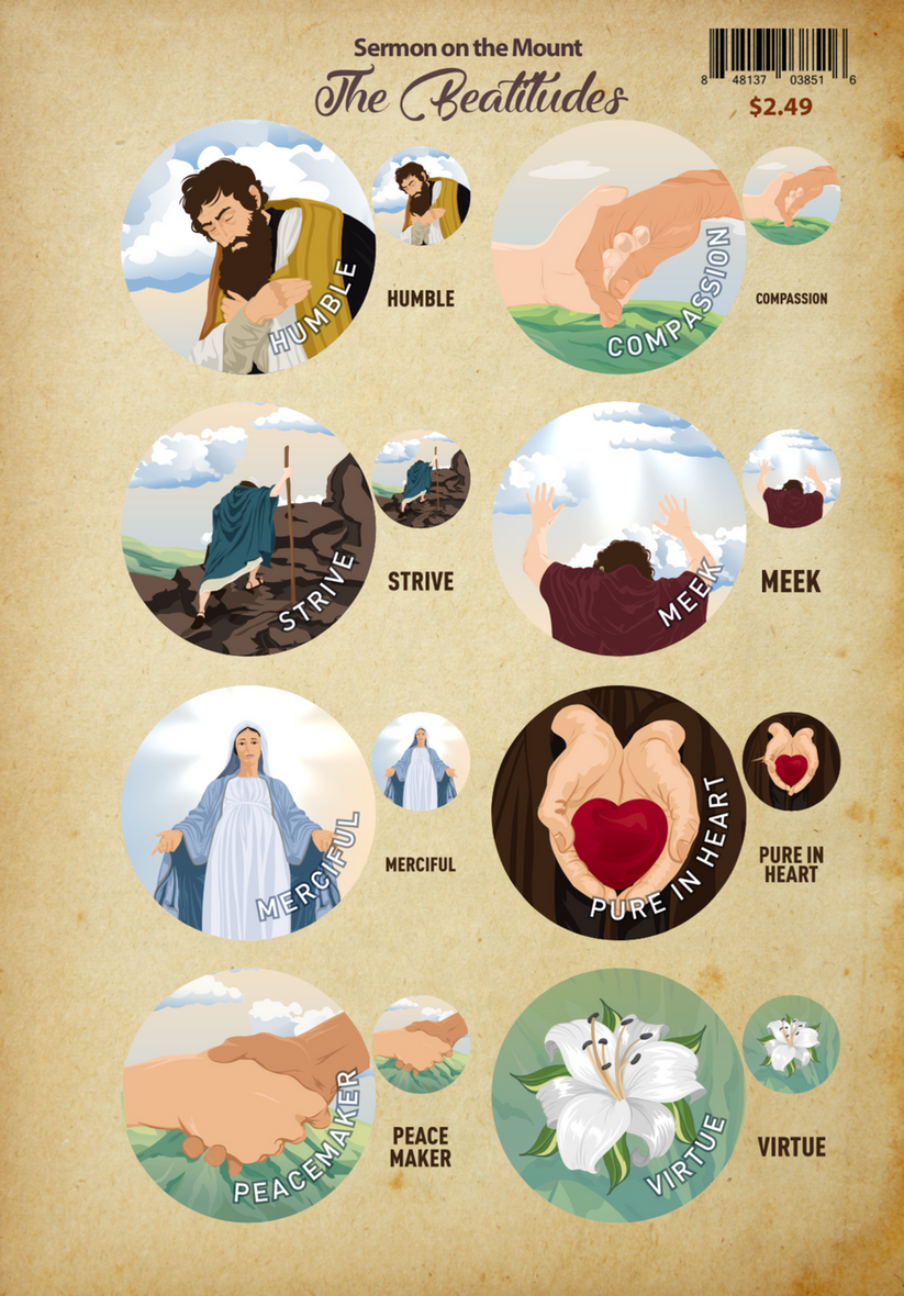 Sermon On The Mount | The Beatitudes Labels – Got Oil Supplies