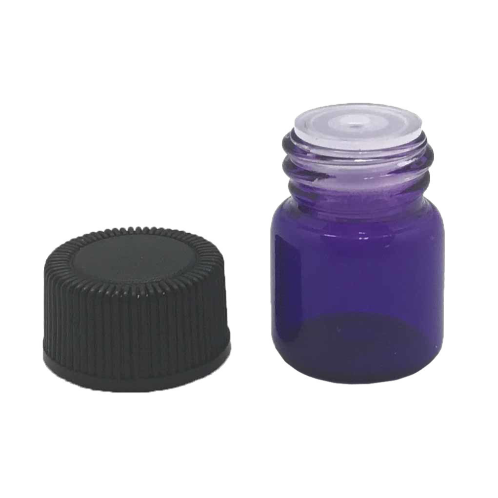 1 ml Purple Sample Bottles with Orifice Reducers and Caps (12-Pack ...