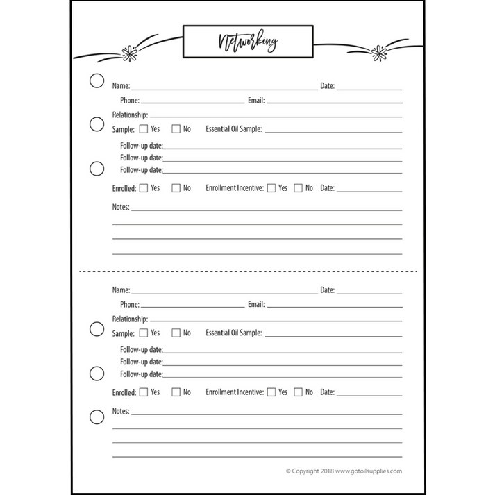 Networking Tear Pad (12 Sheets) – Got Oil Supplies